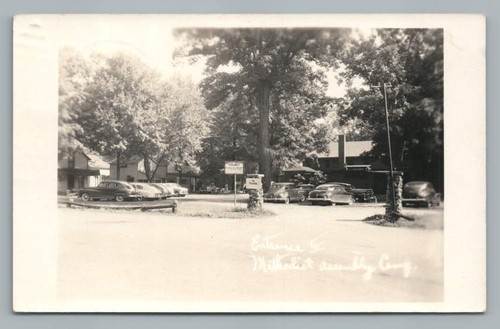 Methodist Assembly Camp BATTLE GROUND Indiana RPPC Vintage Photo ...