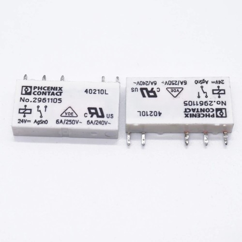 1PCS 2961105 Phoenix Contact Power Relay 6A 24VDC 5 Pins | eBay