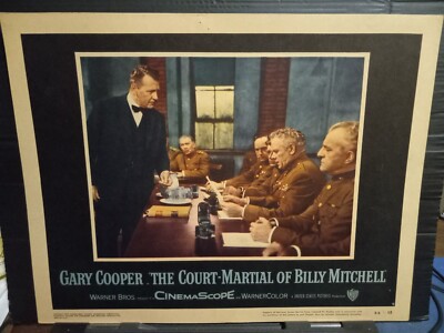 Lobby Card 1956 COURT-MARTIAL BILLY MITCHELL attorney Ralph Bellamy C ...