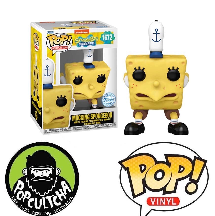 SpongeBob SquarePants - Mocking SpongeBob 25th Anniversary Pop! Vinyl ...