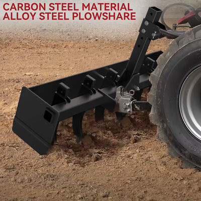 Heavy Duty Box Blade Attachment for Tractor W/ 6 Scarifier Shanks - 54. ...