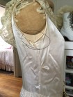 Vintage Antique 1920’s Flapper Wedding Dress PANNIERS Wax Flowers ...