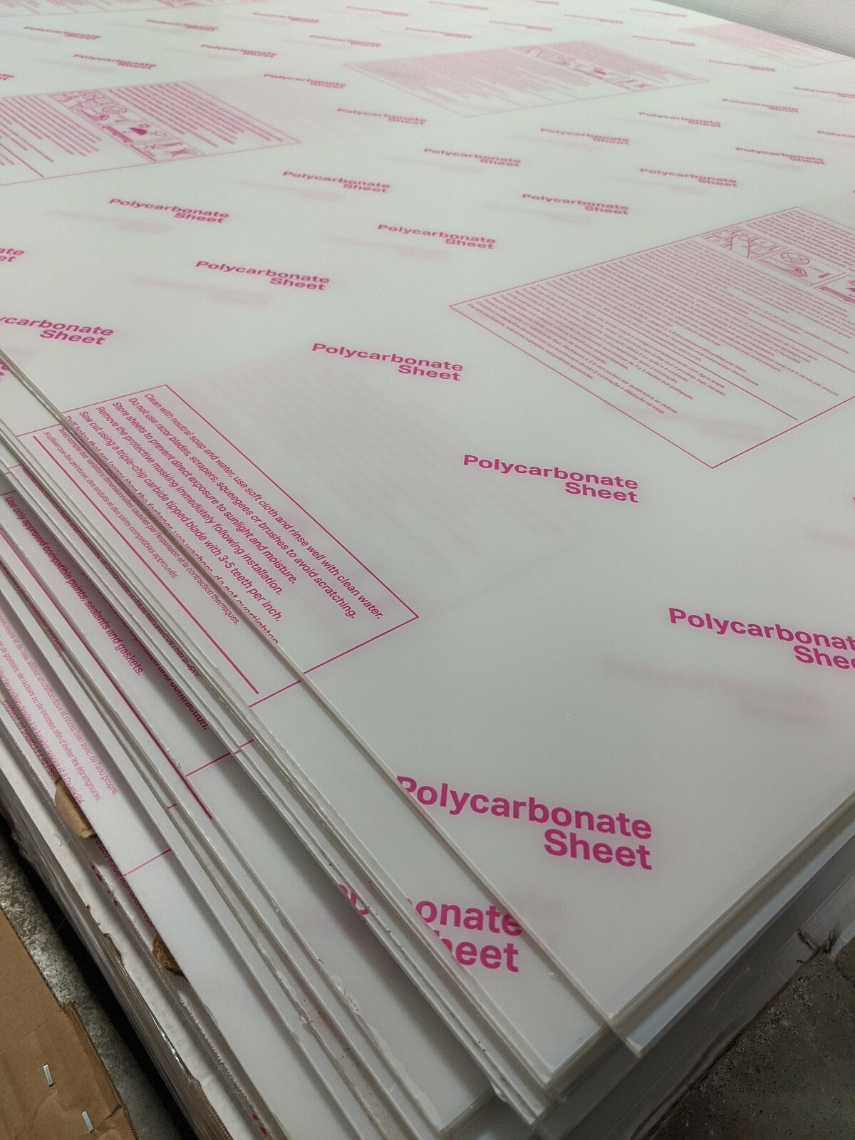 Lexan Tuffak Palram Polycarbonate Sheet 0.118” - 3mm x 60" x 96" Clear ...