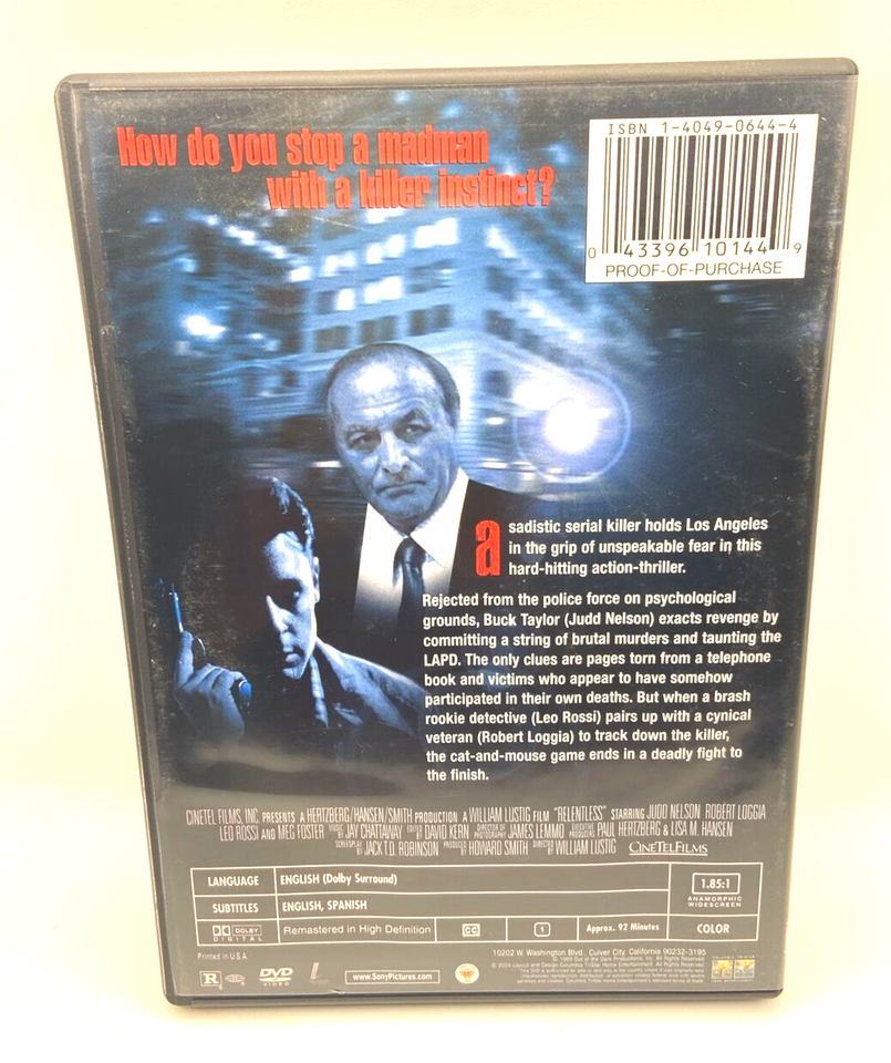 Relentless (DVD, 2004) | eBay