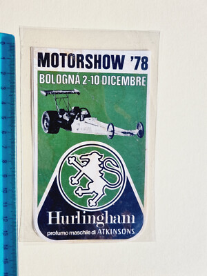 Autocollant Hurlingham Atkinsons Motorshow 78 Bologne 80s Vintage ...