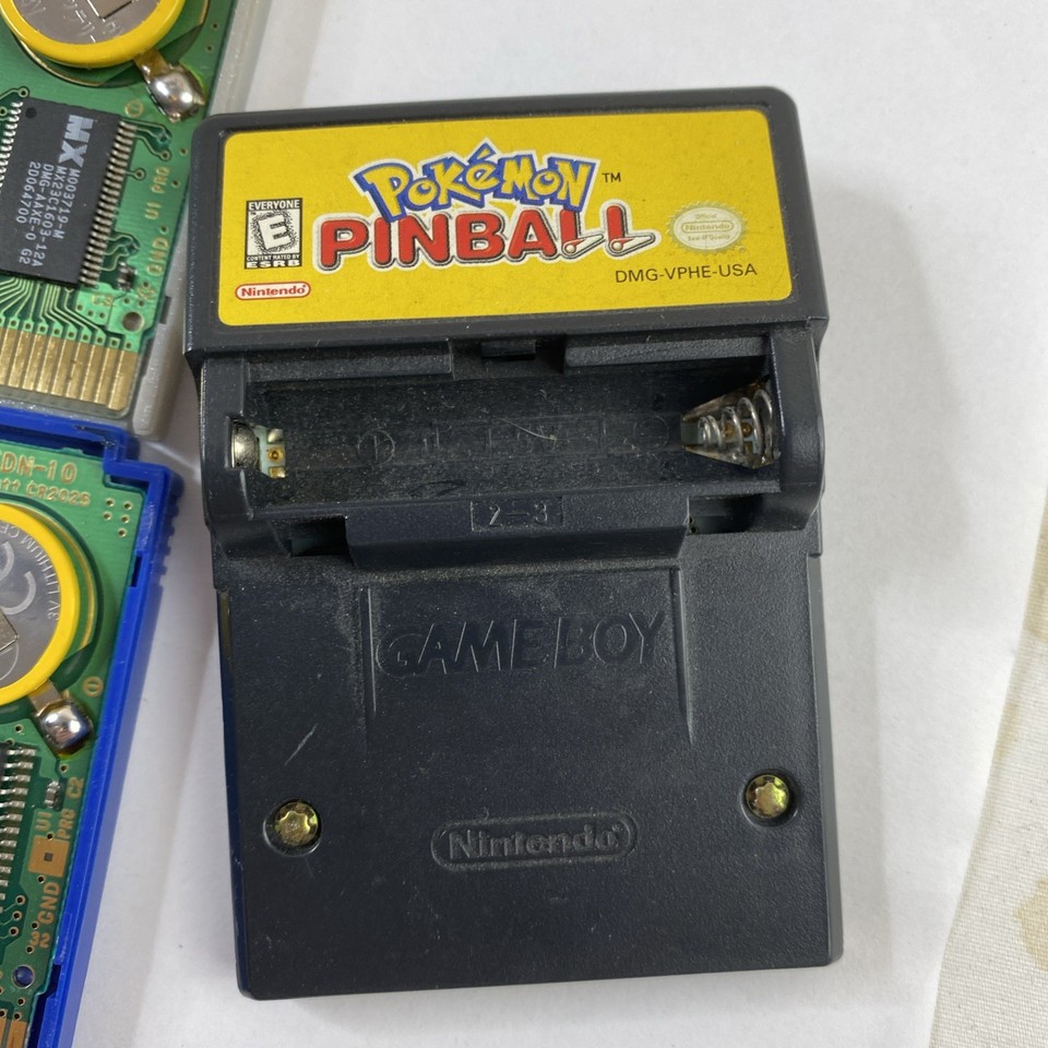 Pokemon Red Blue Yellow Silver Gold Crystal Pinball GBC *AUTHENTIC *NEW ...