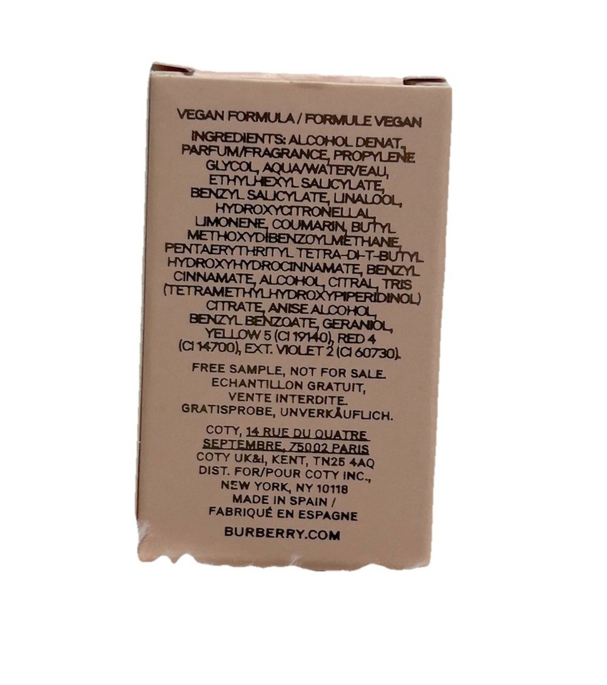 Burberry Hero/Her/Goddess Eau de Parfum 5mL Mini Splash Travel Size New ...