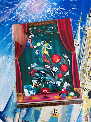 2021 Disney Parks Jason Ratner 5x7" Postcard Magician Mickey Goofy ...