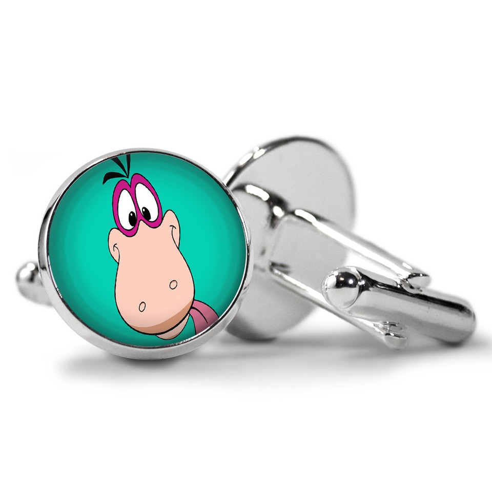 Dino Flintstone Key Ring Necklace Cufflinks Tie Clip Ring Earrings ...