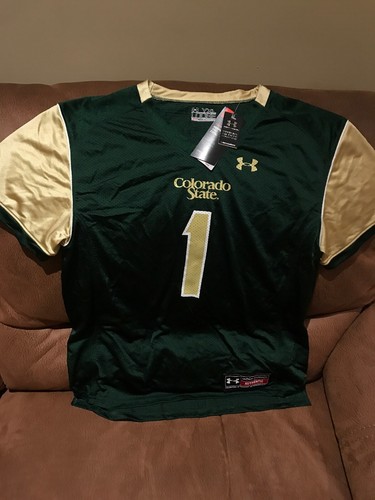 Under Armour Colorado State Rams Ncaa Football Jersey NWT Size XL Youth ...