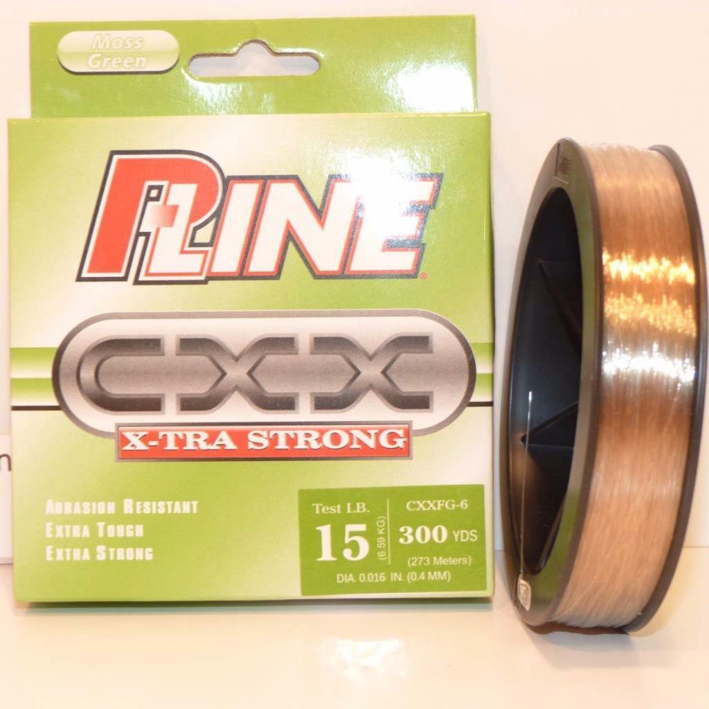 P-Line CXX X-tra Strong Moss Green Copolymer Fishing Line 300 Yd Select ...