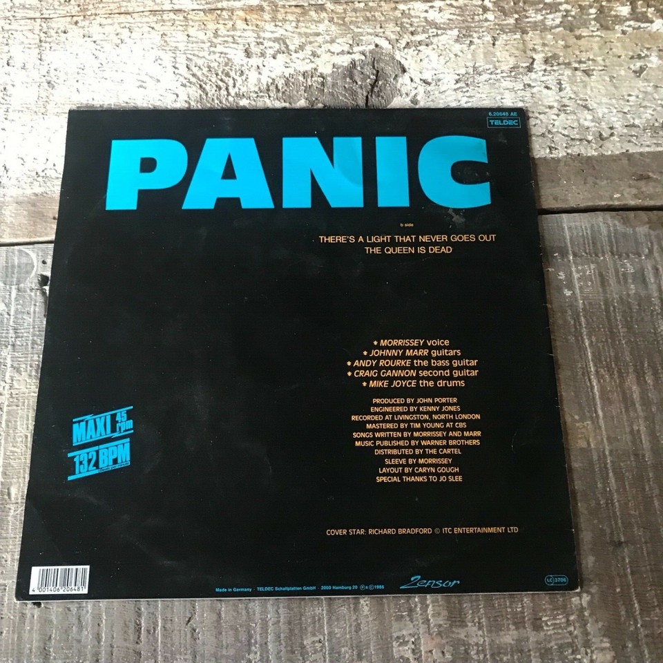 THE SMITHS Panic Germany 12'' Transparent Blue Vinyl LP new MORRISSEY album 2000 | eBay