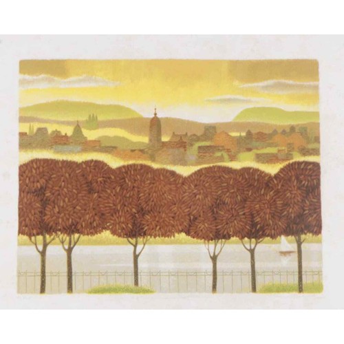 Ross Wetzel Limited Edition Serigraph "Afternoon in September" Framed ...