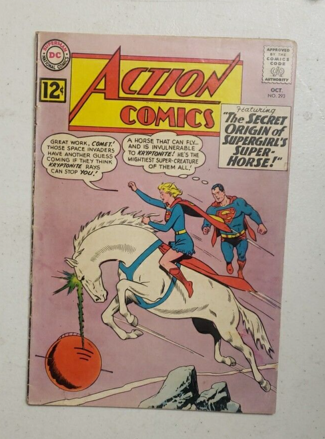 Action Comics #293 (1962) - Origin of Comet the Super Horse! Superman ...