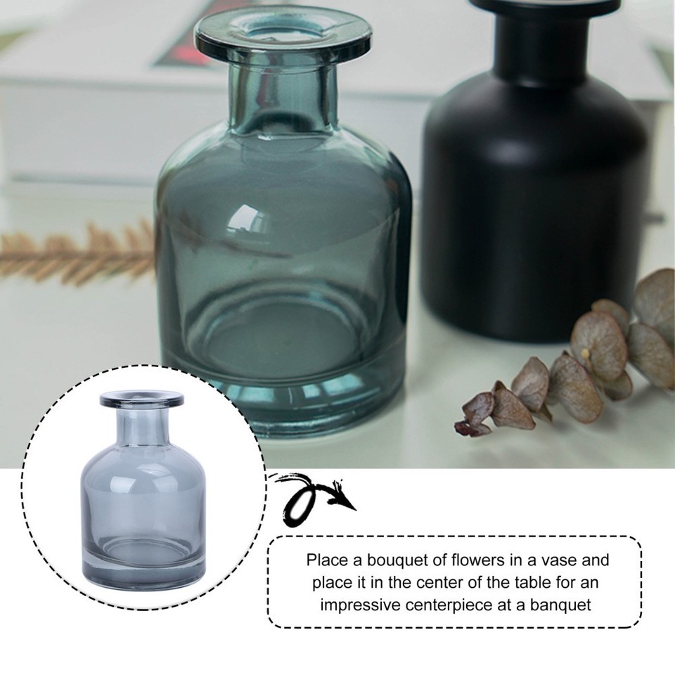 1Pc Creative Desktop Glass Vase Flower Container Office Vase Delicate ...