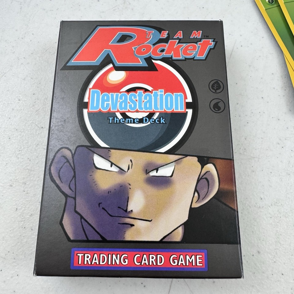 Devastation Team Rocket 1999 Theme Deck Vintage WOTC Pokémon Card TCG ...