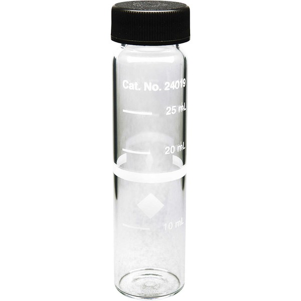 Hach 2401906 Glass Sample Cell 25 Mm Round 10-20-25 Ml Marks (pack of 6 ...
