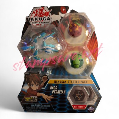 Spin Master Bakugan Battle Planet Starter Pack Haos Pyravian Age 6 ...