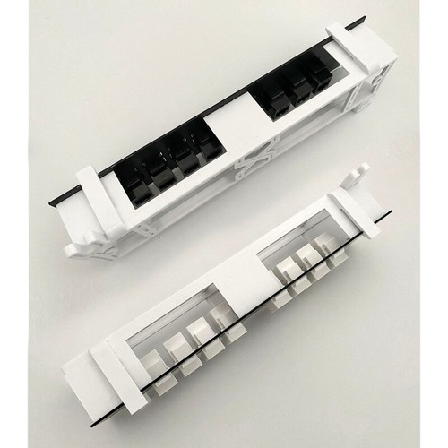 8-Port Cat6 Patch Panel with Wall Mount Bracket RJ45 Keystone ...