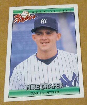 1992 Donruss Rookies MIKE DRAPER Baseball Card #34. NEW YORK YANKEES. RC | eBay