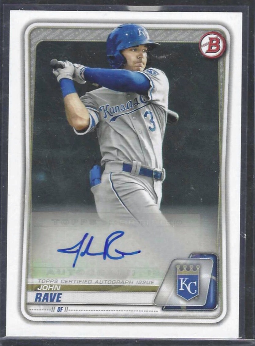 JOHN RAVE 2020 TOPPS BOWMAN PROSPECT AUTO #PA-JR | eBay