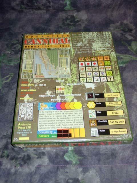 Avalanche Press : OPERATION CANNIBAL game - WW2 Burma 1942-1943 (Sealed ...