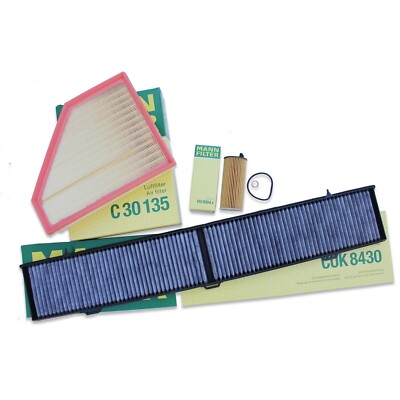 MANN-FILTER Air Oil Cabin Filters RAPKIT378 fits BMW 3 Series E92 320d ...