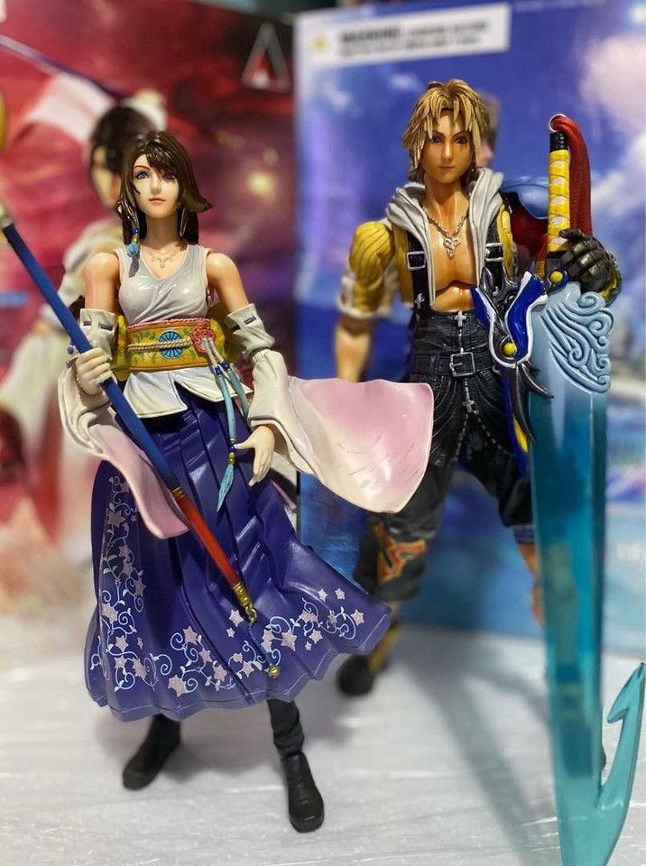 Play Arts Kai Yuna & Tidus 2set Final Fantasy X Square Enix Action ...
