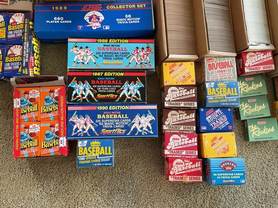 Baseball sets and cards Various years and Brands Wax packs,etc | eBay