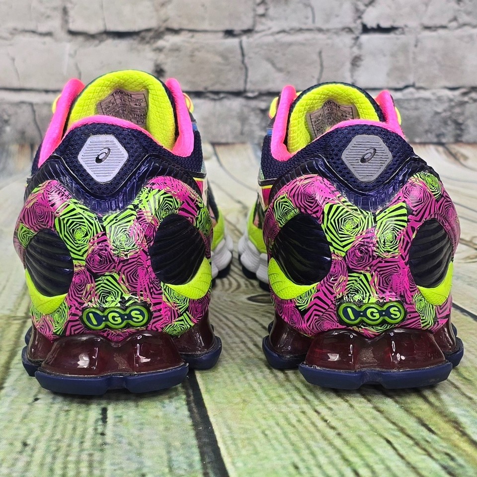 ASICS Gel Sendai 3 Multicolor Running Shoes Women's 10 Lace-Up Sneakers ...