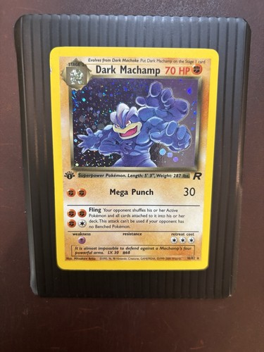 Pokémon TCG Dark Machamp Team Rocket 10/82 Holo 1st Edition Holo MP | eBay