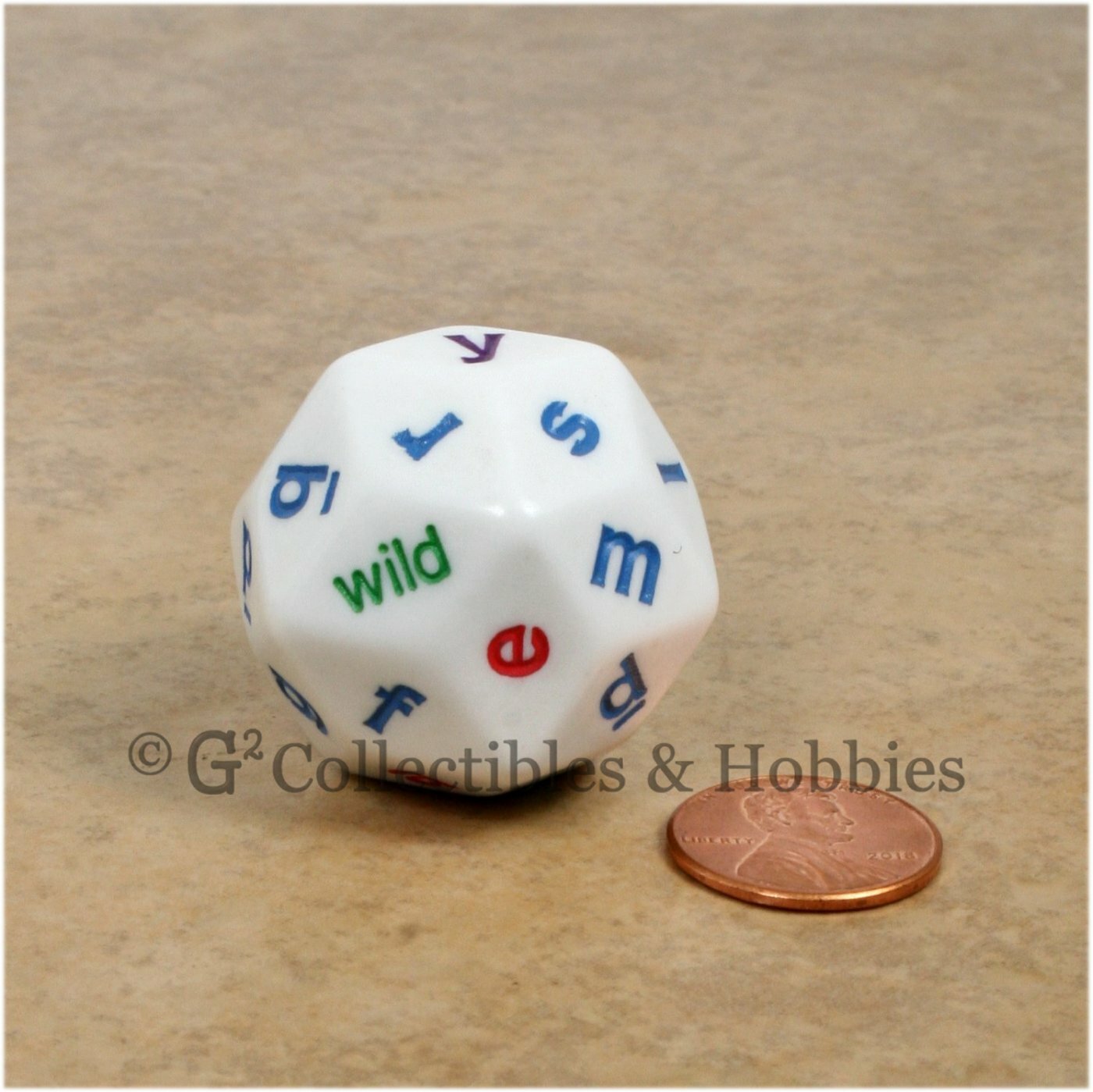 NEW Single Alphabet D30 30 Sided Die D&D RPG Game 30mm 1 1/4 inches ...