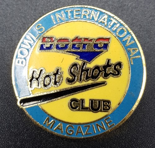 Botra Hot Shots Club Bowls International Magazine Enamel Pin Badge ...