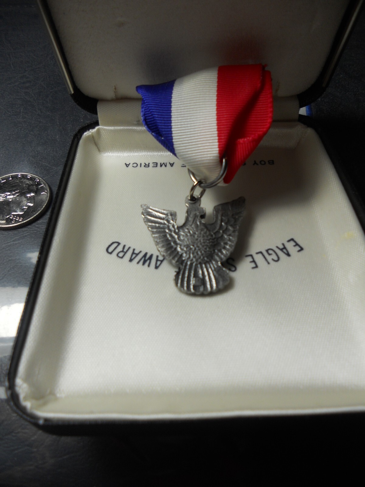 Boy Scouts of America Eagle Scout Pin Badge Medal Ribbon Be Prepared ...