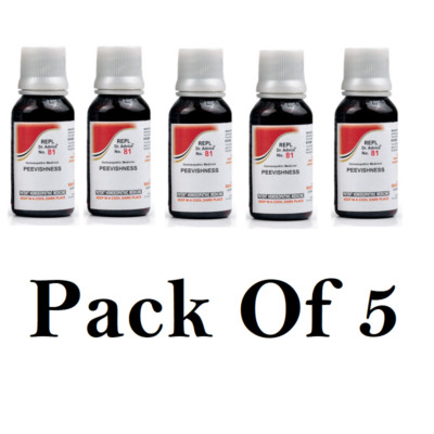 5X REPL Dr Advice No 81 (Peevishness) Drops 30ml Each | eBay
