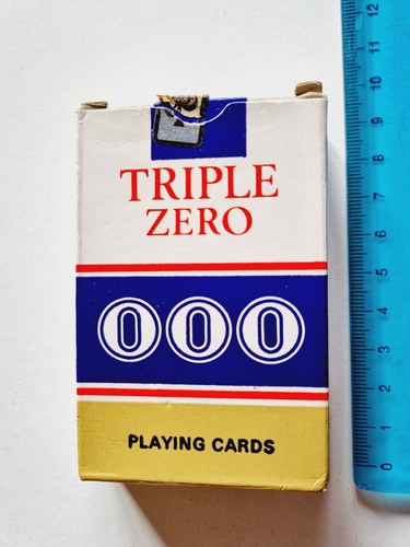 Cards from Game Triple Zero 000 Roses Poker Vintage Original Playing ...