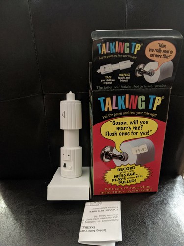 Talking Toilet Paper TP Spindle RECORDABLE Pull the Paper Hear Your ...