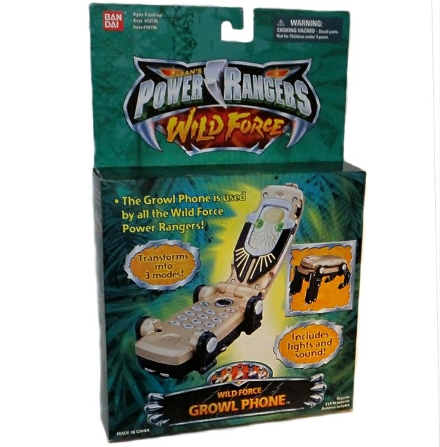 Power Rangers Wild Force Growl Phone Electronic Morpher Factory 2002 ...