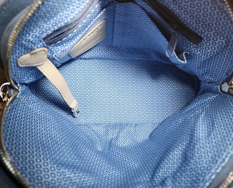 BRIGHTON PRETTY TOUGH JOLENE CANYON BLUE DOMED STUDDED CROSSBODY ...