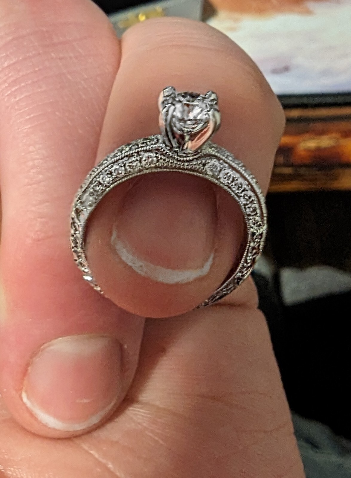 Platinum Diamond Engagement Ring | eBay