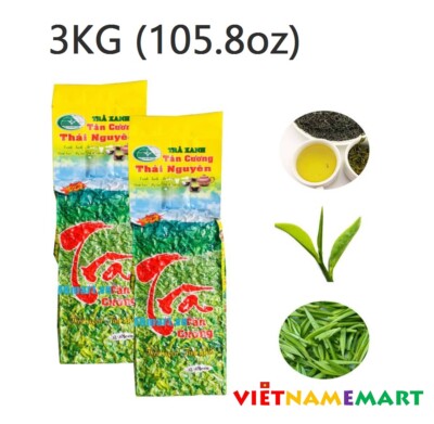 3KG (105.8oz) Green Tea Thai Nguyen, Tra Bup Tan Cuong Thai Nguyen Pure ...