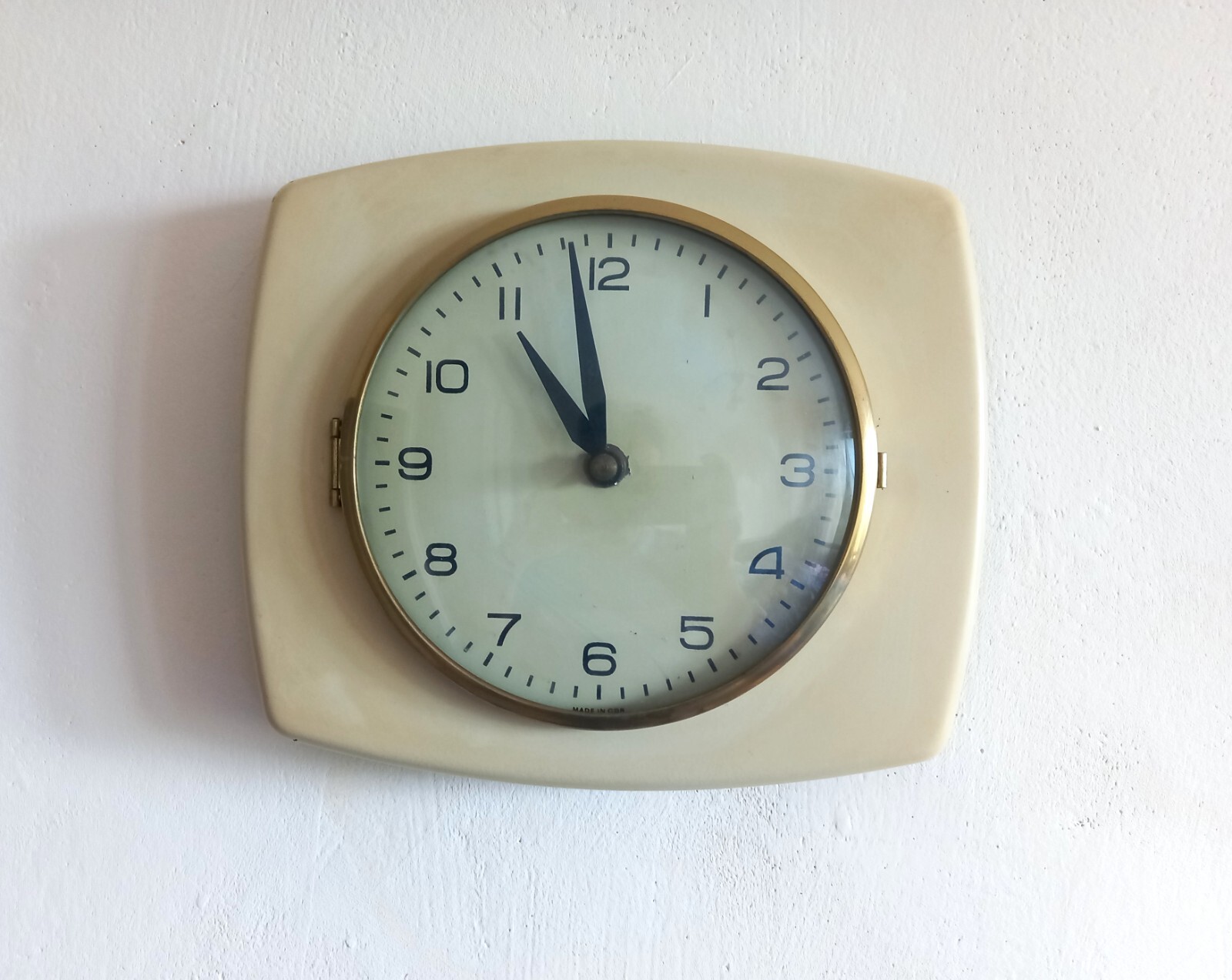 Antique wall clock, Vintage clock, Glashutte, Germany, DDR, GDR ...