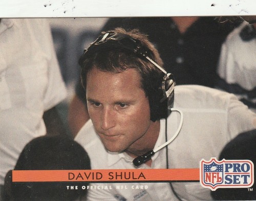 FREE SHIPPING-MINT-1992 Pro Set David Shula #135 BENGALS | eBay