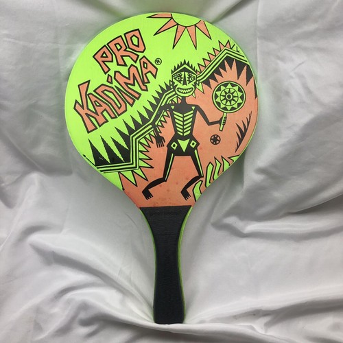 2 PROKADIMA Wood Smashball Paddles by Sport Design Great Beach Graphics ...