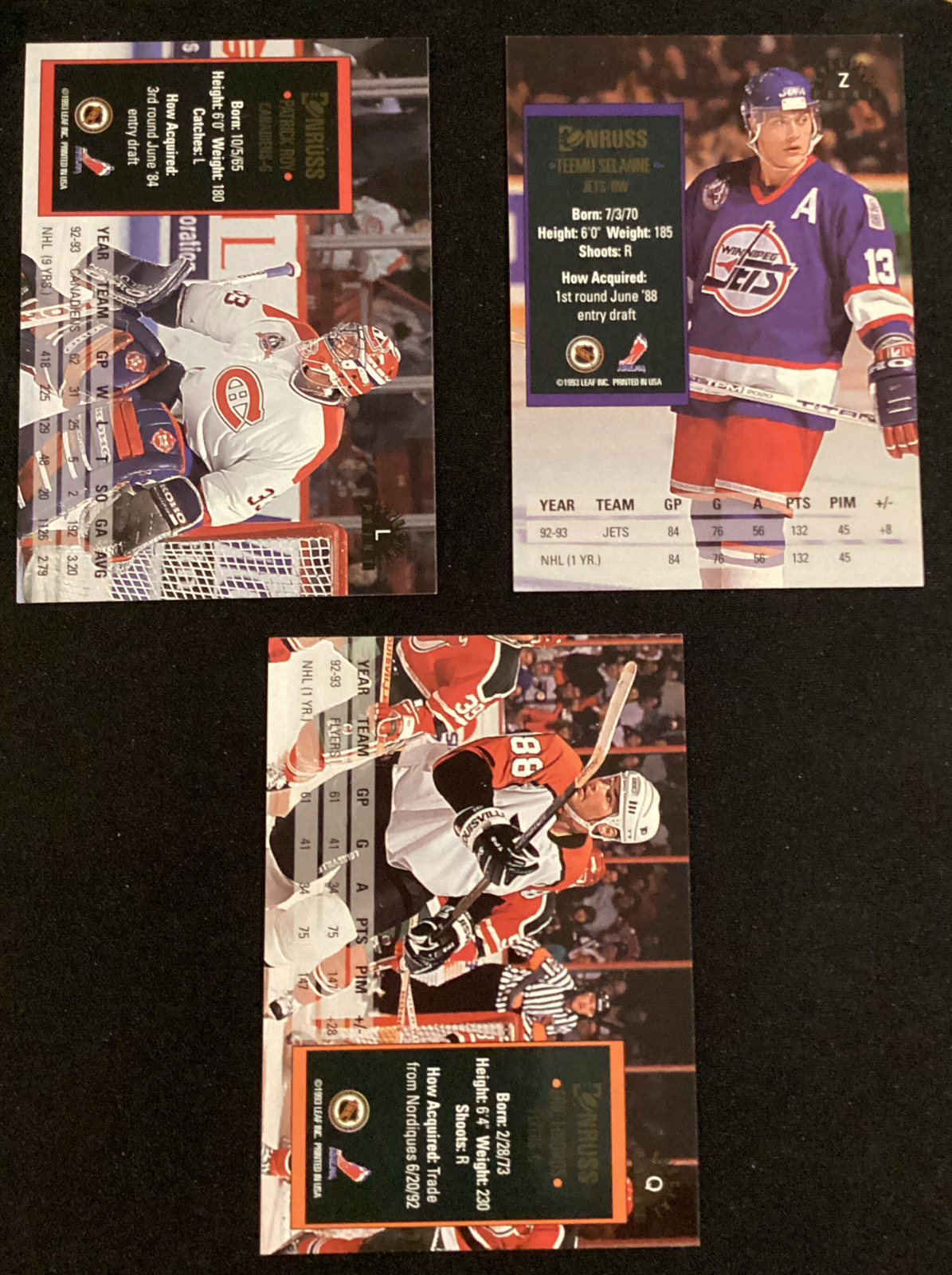 1993-94 Donruss Premier Edition Special Print-Roy,Lindros,Selanne-1 of ...