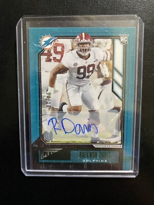 Raekwon Davis Rookie Auto Card /10 Green 2020 Panini Playbook Green ...