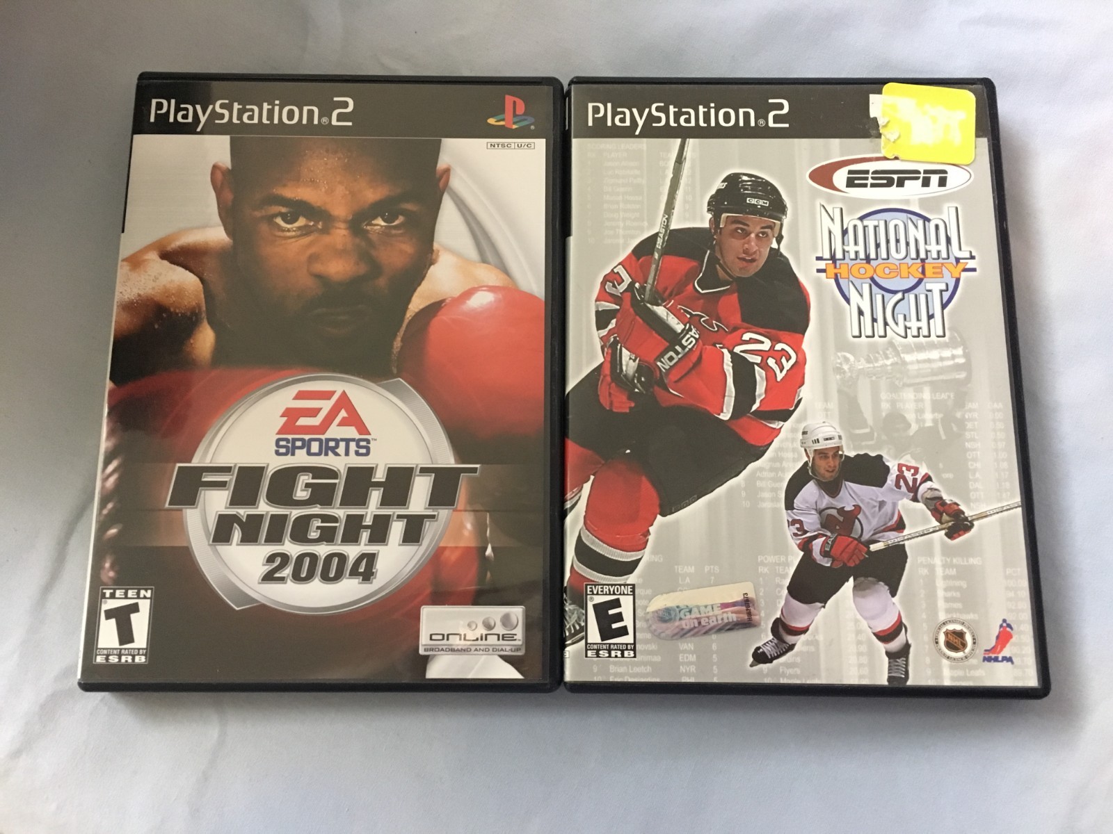 PS2 Sports Duo: EA Fight Night 2004 and ESPN National Hockey Night PS2 ...