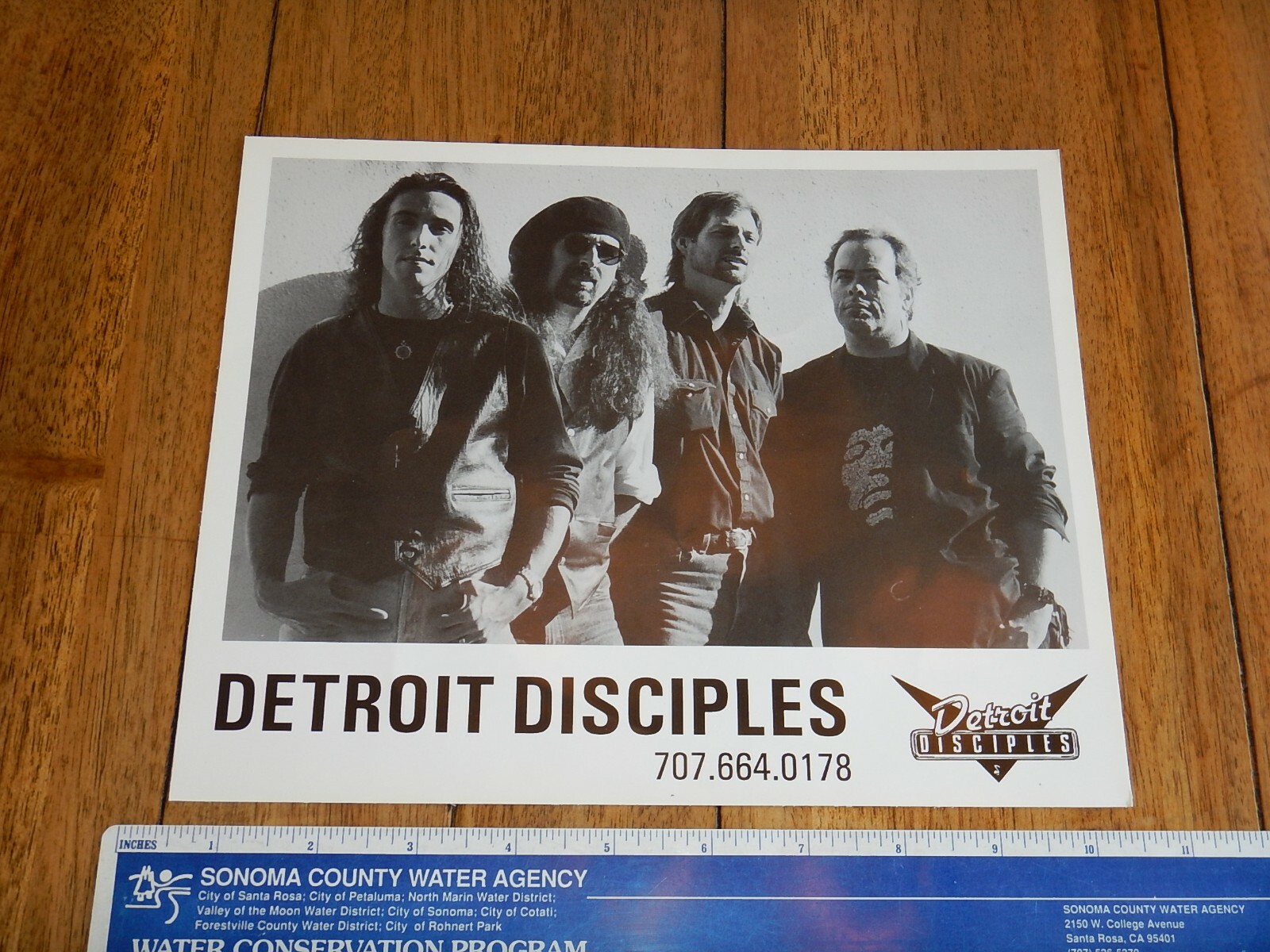 VINTAGE, ORIGINAL DETROIT DISCIPLES BLACK AND WHITE BAND PROMO PHOTO, 8 ...