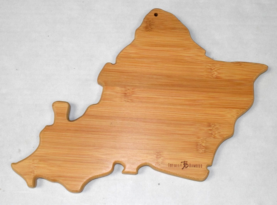 Cutting Board Totally Bamboo Oahu Hawaii Island Map Stacked Moso Bamboo ...