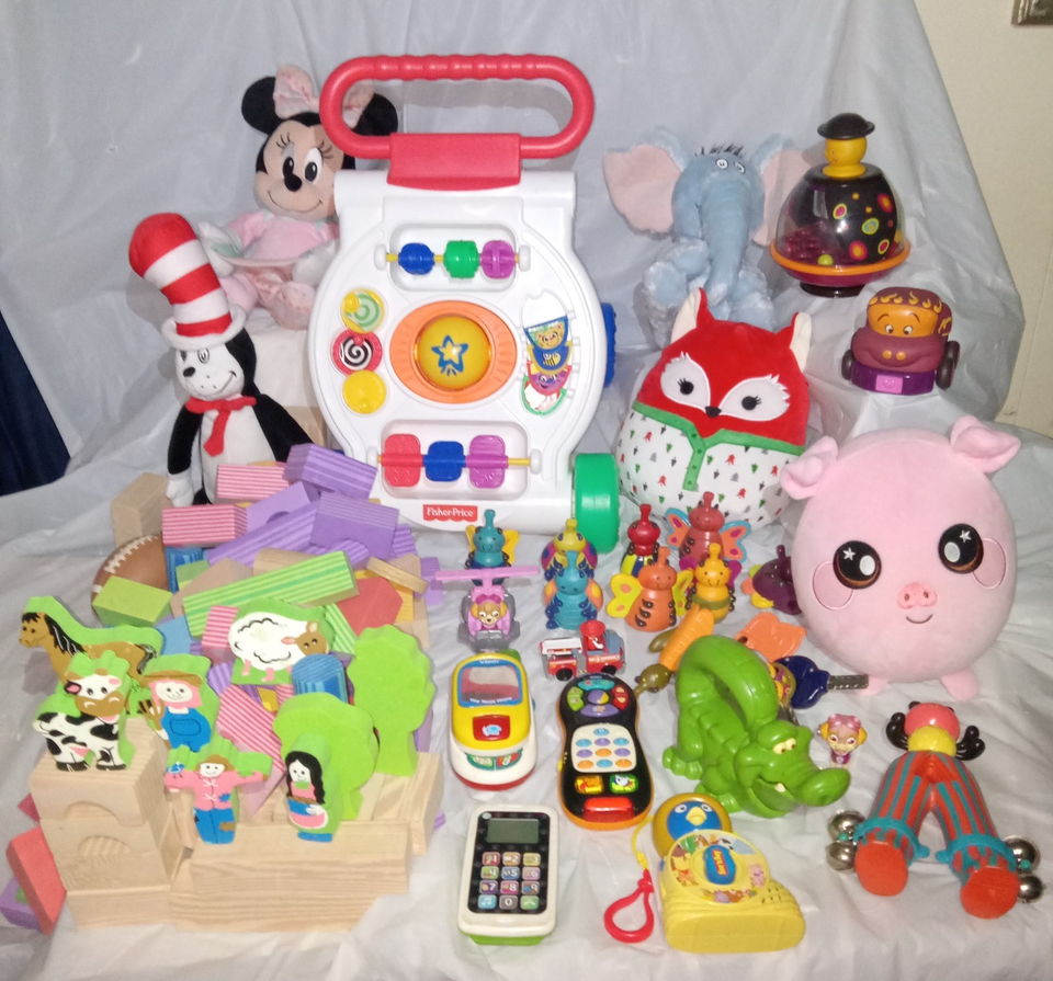 Lot of 65 Vtech Fisher-Price LeapFrog Developmental Baby Toddler ...